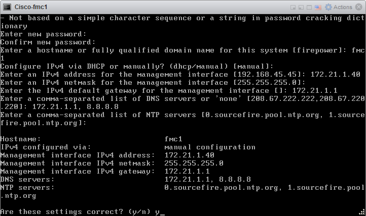 Cisco Firepower Management Center Virtual Install – How to Tutorial