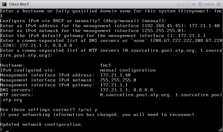 Cisco Firepower Management Center Virtual Install – How to Tutorial