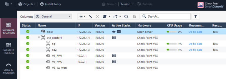 Check Point R81.10 VSX Cluster Configuration – How to Tutorial